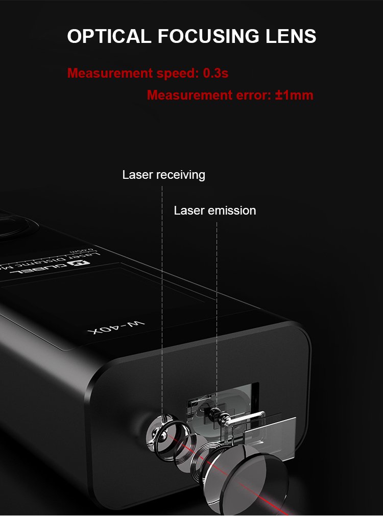 XPR3SS 80 Meters(263 feet) Rechargeable Angular Measure Metal Ultra ...