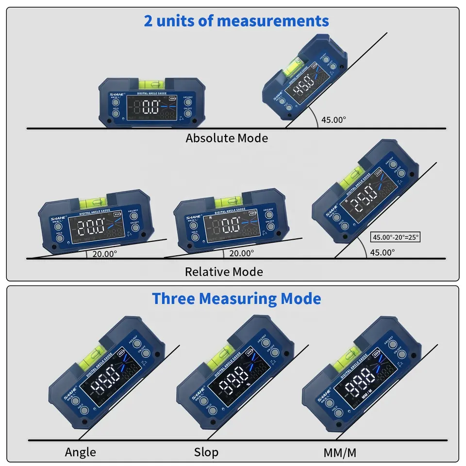 XPR3SS 400mAh Rechargeable Mini Digital Protractor Inclinometer Compact ... XPR3SS 400mAh Rechargeable Mini Digital Protractor Inclinometer Compact ...