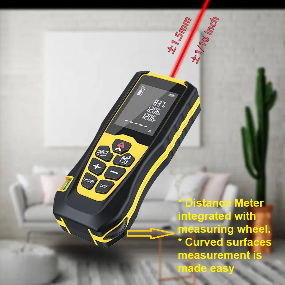 XPR3SS 2in1 100Meters(328 feet) Laser Distance Meter With Measuring ...